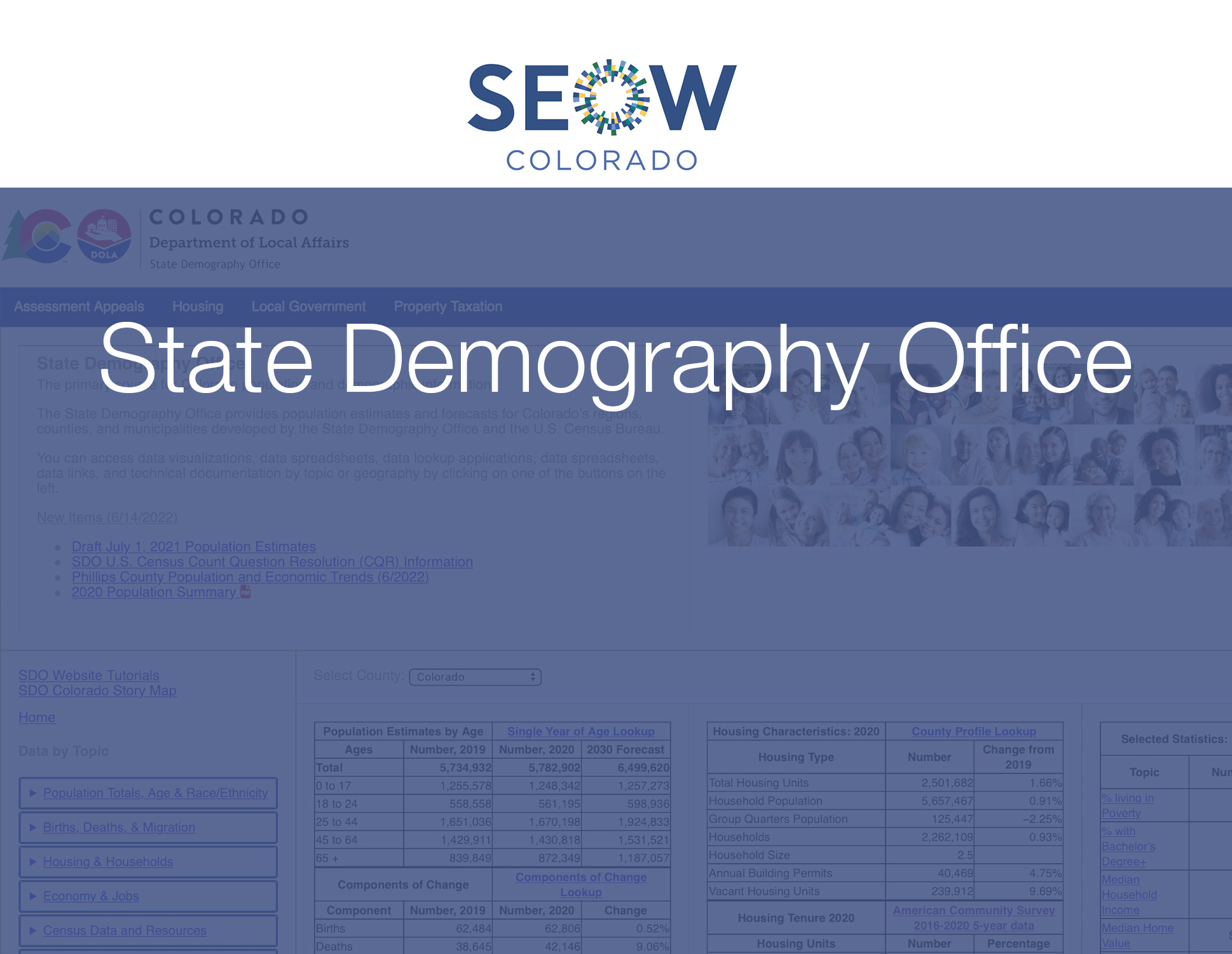 Data Resources | Colorado State Epidemiological Outcomes Workgroup